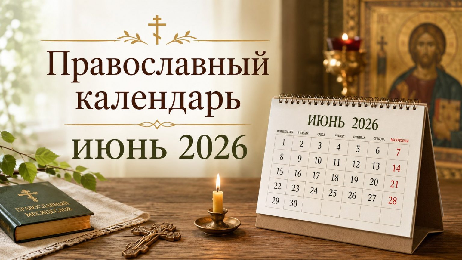 Православный календарь на июнь 2026: главные церковные праздники в ...